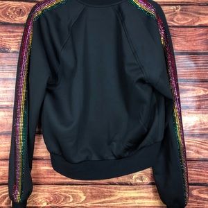 Pam & Gela | Jackets & Coats | Pam Gela Stone Rainbow Track Jacket | Poshmark